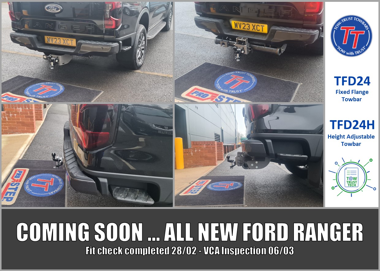 The all new 2023 Ford Ranger Towbar & Dedicated towing electrcics now ...